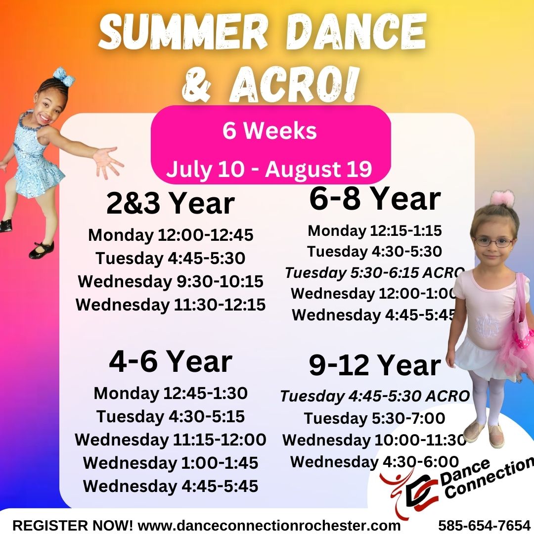 Summer Classes | Dance Connection Rochester
